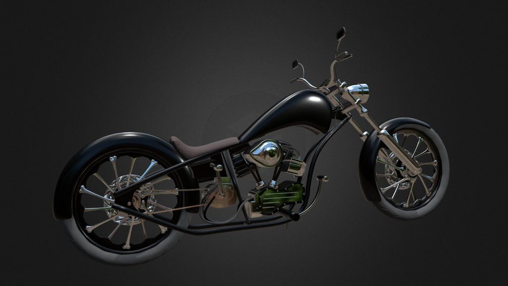 Generic Chopper - Download Free 3D model by DafVader [5cfd372] - Sketchfab