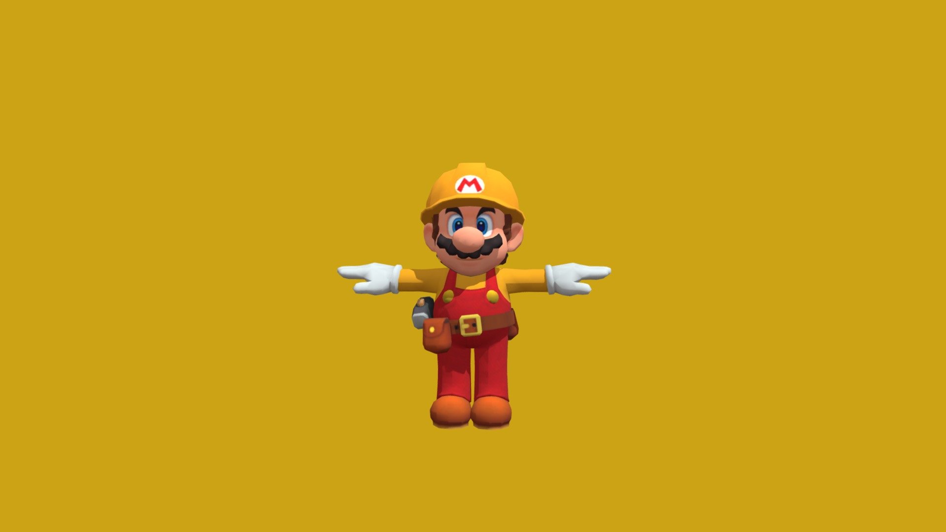Builder Mario - Download Free 3D model by kingston.shamily [5cfde11 ...