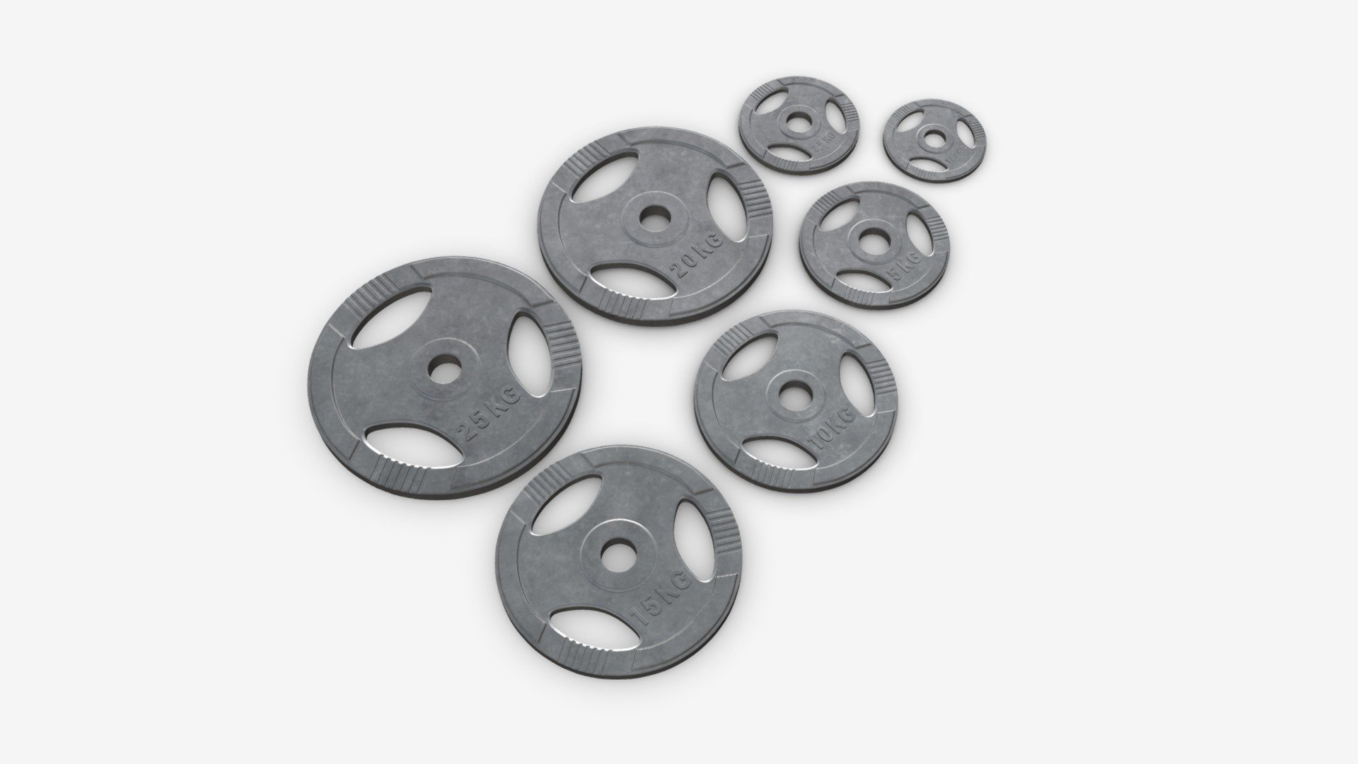 Weight plate set 03 - Buy Royalty Free 3D model by HQ3DMOD ...