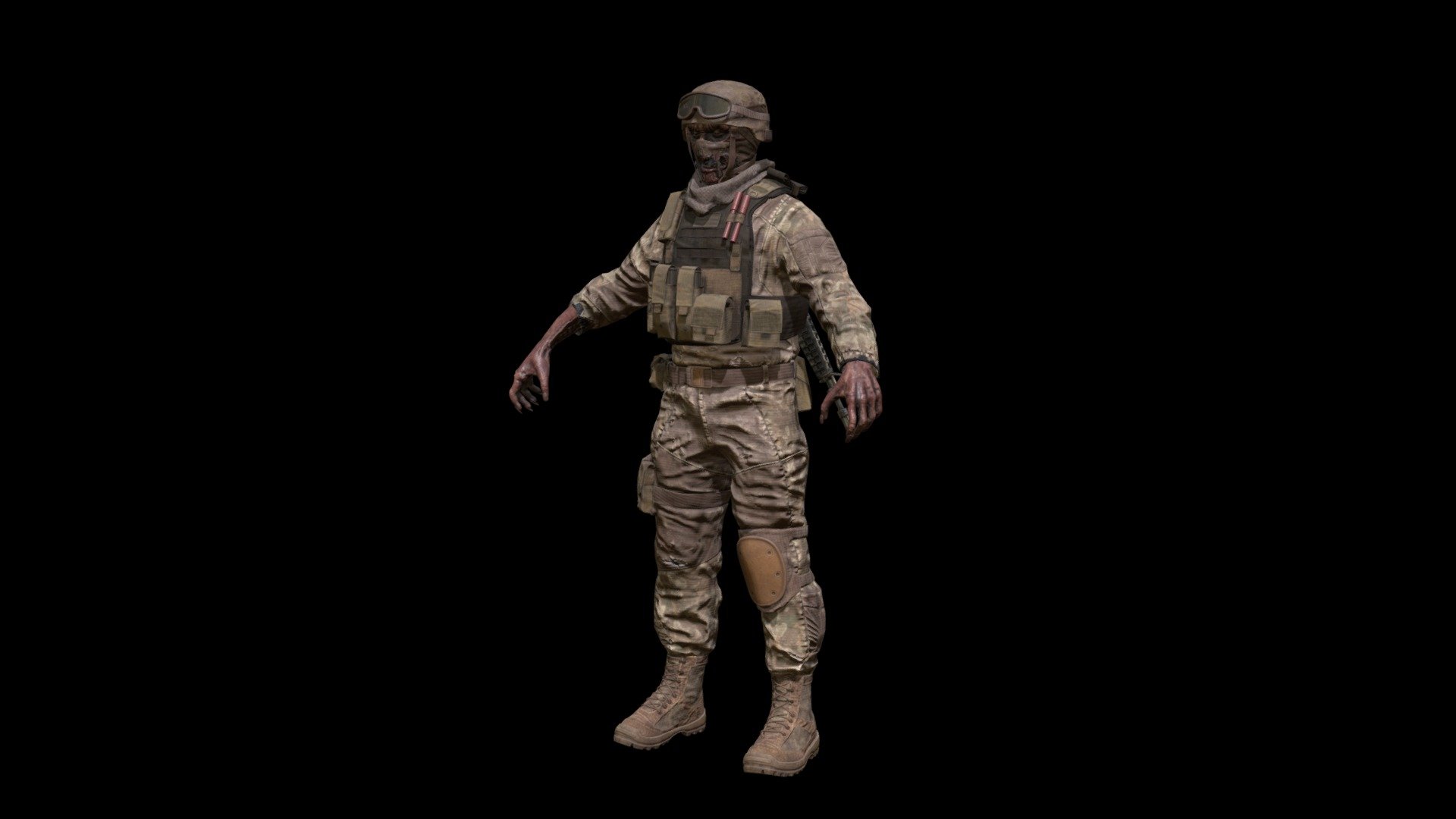 Zombie_Soldier2 - Buy Royalty Free 3D model by dremorn [5d0458c ...