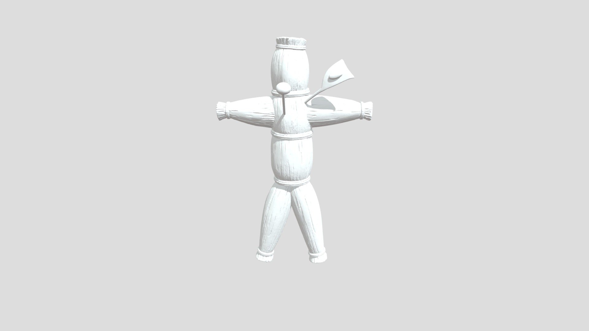 Voodoo Straw Doll - 3D model by aerocapcut [5d0480a] - Sketchfab