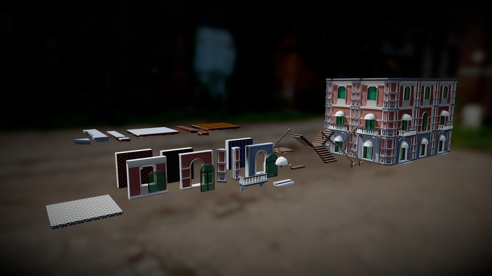 Compleat Building Set - 3D model by MadCat [5d04a7d] - Sketchfab