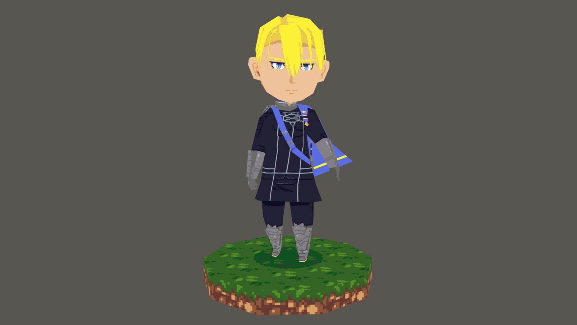 Dimitri - Lowpoly Pixelart - 3D model by Lyud (@LyudS) [5d04eb9 ...