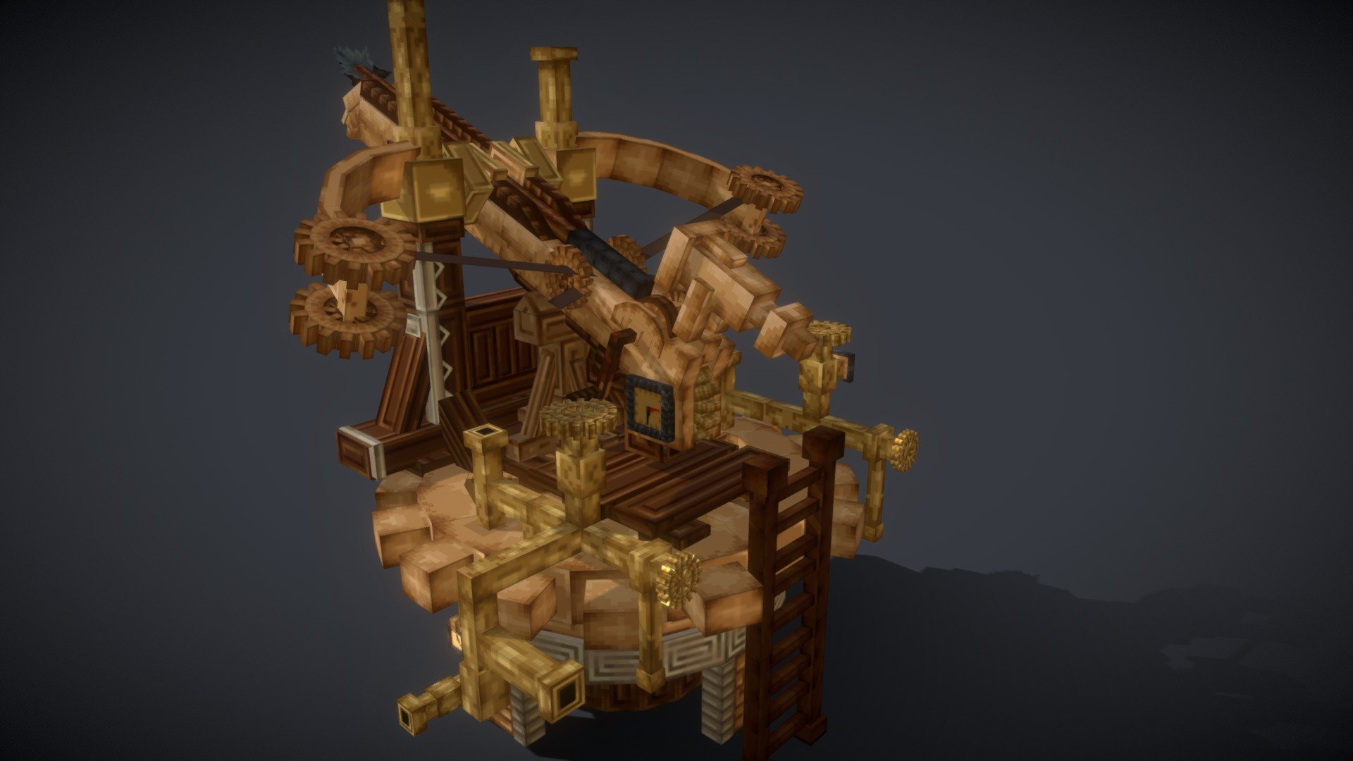 Steampunk Ballista - 3D model by Banathe [5d050ed] - Sketchfab