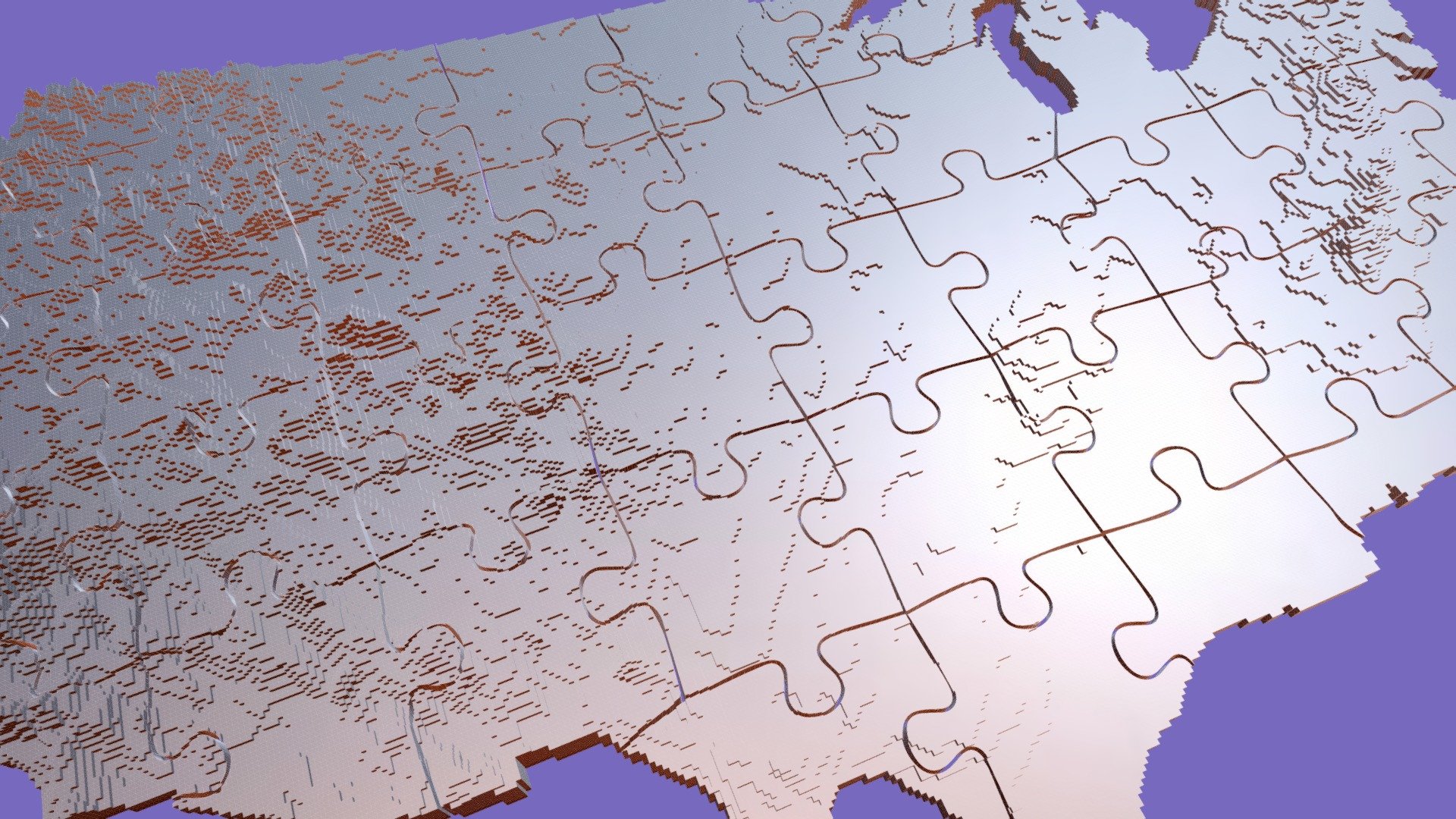 USA Minecraft Puzzle - 3D model by X&Y&Z (@franz.wessels) [5d063cf ...