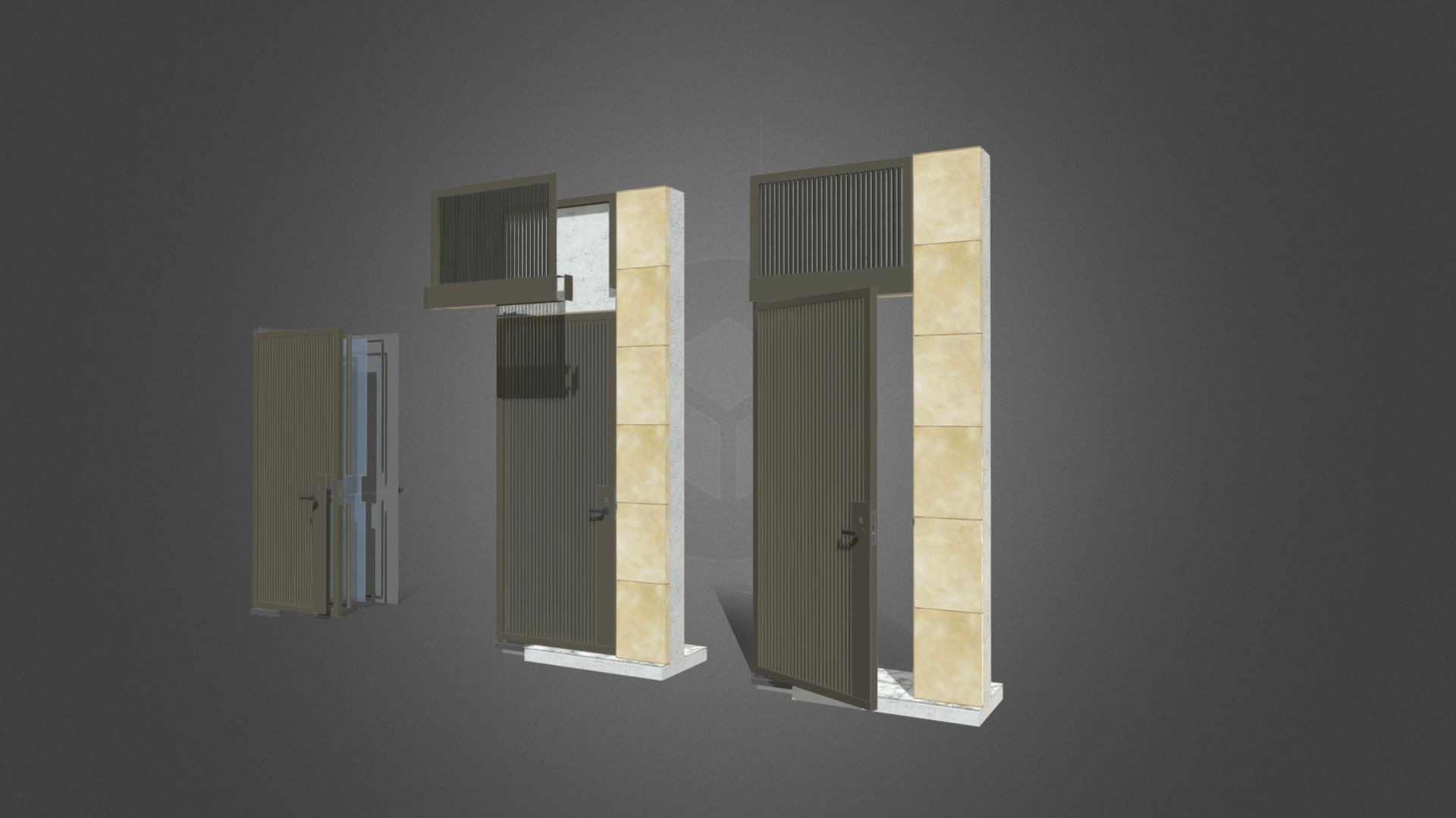 Door And Hardware - Download Free 3D model by DarrenFalconer ...