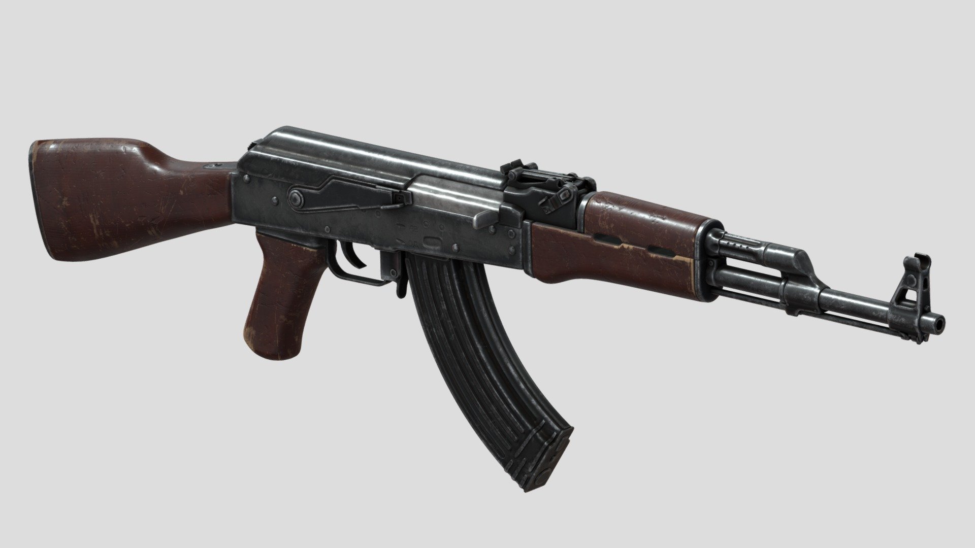 AK-47 Kalashnikov - Download Free 3D model by Jeyhun1985 [5d08c2e ...