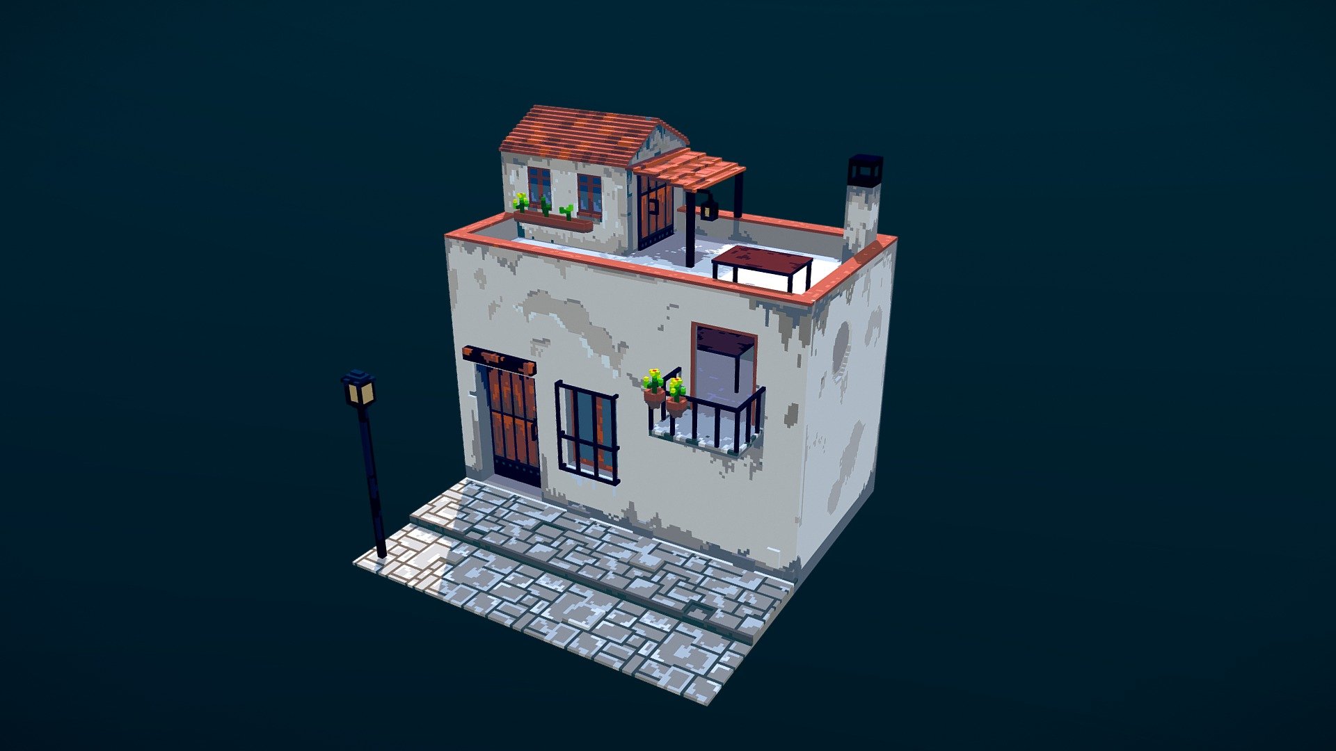Andalusian House - 3D model by Sazem [5d0f28f] - Sketchfab