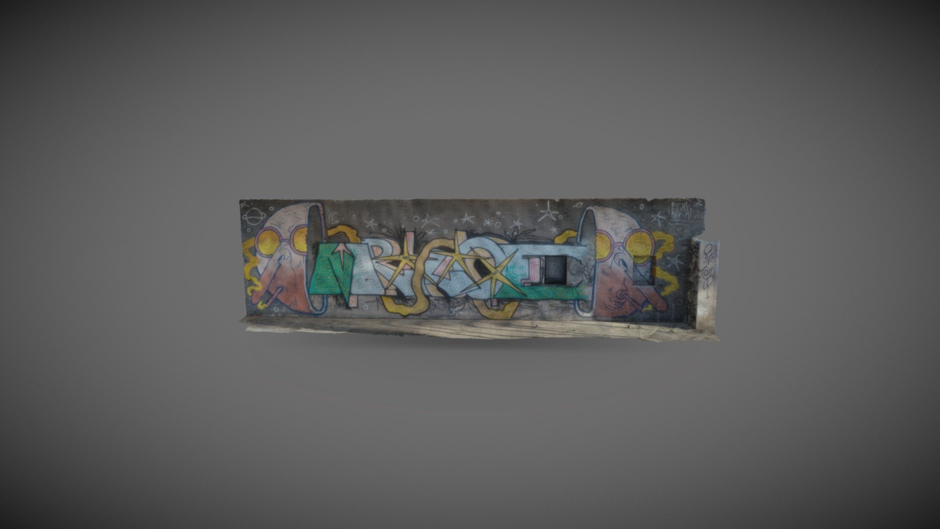 Graffiti Wall - Download Free 3D model by Lilium Arts (@liliumarts ...