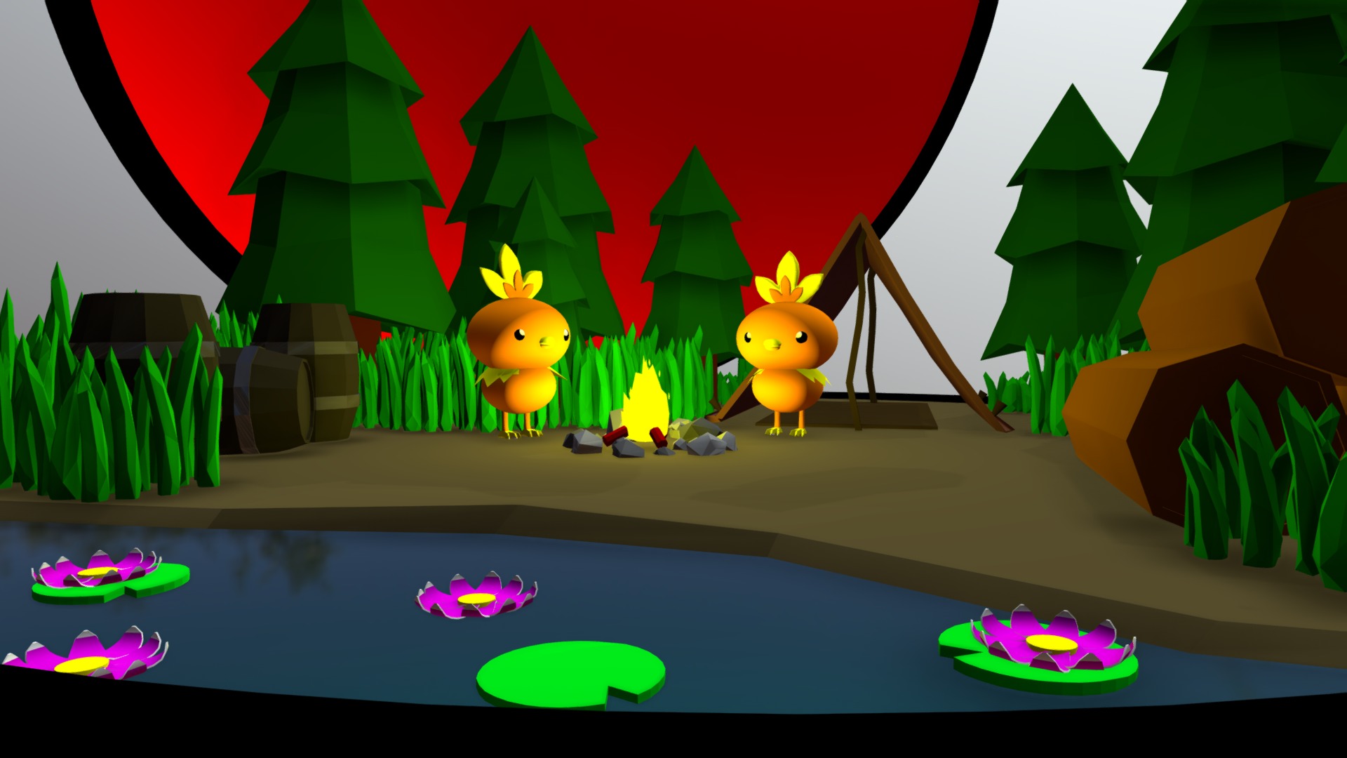 Diorama Torchic Life - Download Free 3D model by cristinaberrocal ...