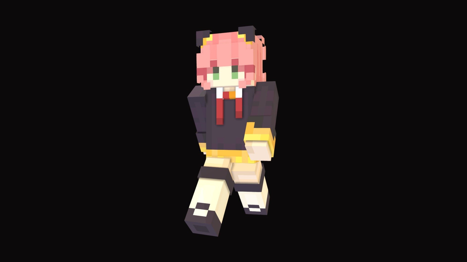 Anya Minecraft Skin - 3D model by Nux (@Nuxmod) [5d16786] - Sketchfab