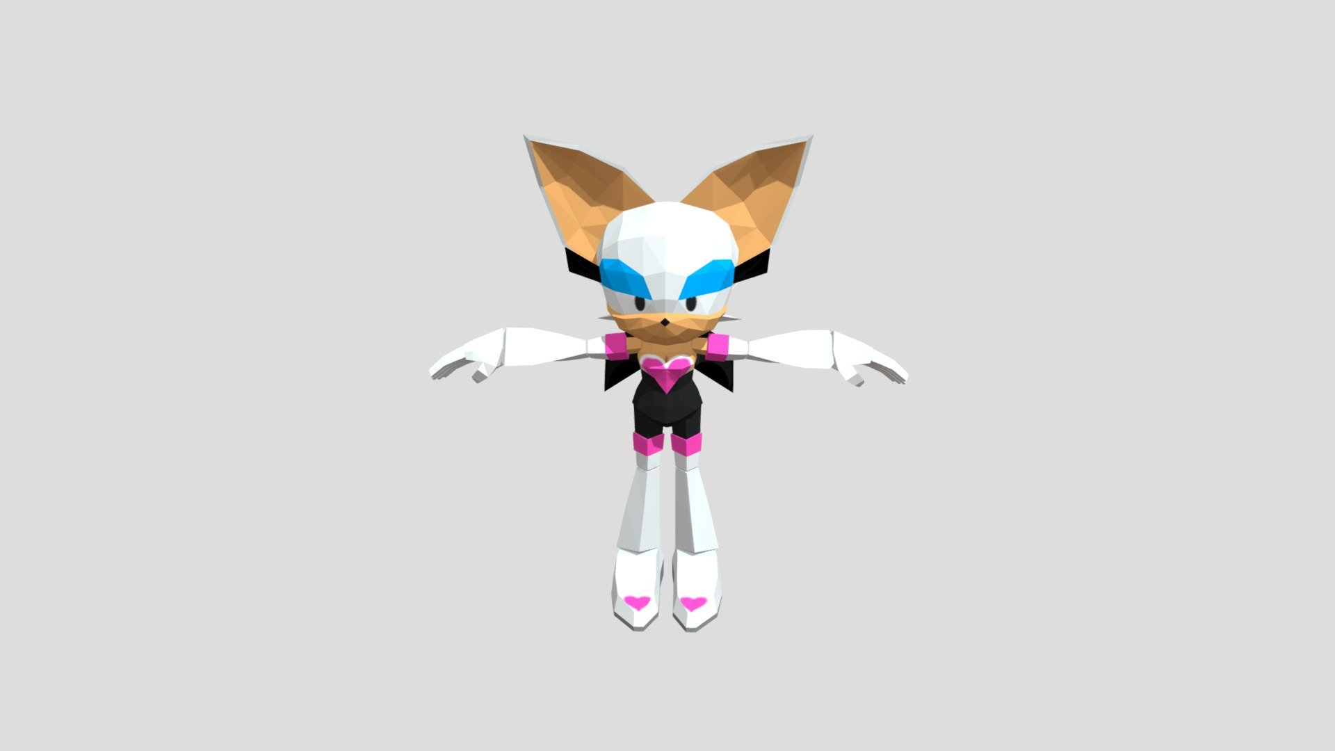 Rouge_The_Bat - Download Free 3D model by freddychild1987 [5d1aa2f ...