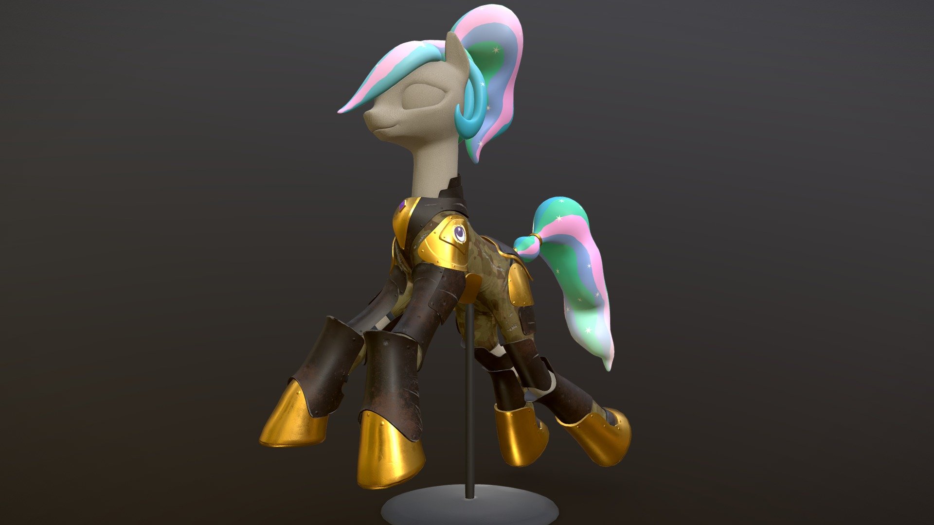 Celestia's Battle Armor - Commission - 3D model by Olivia Sabatka ...
