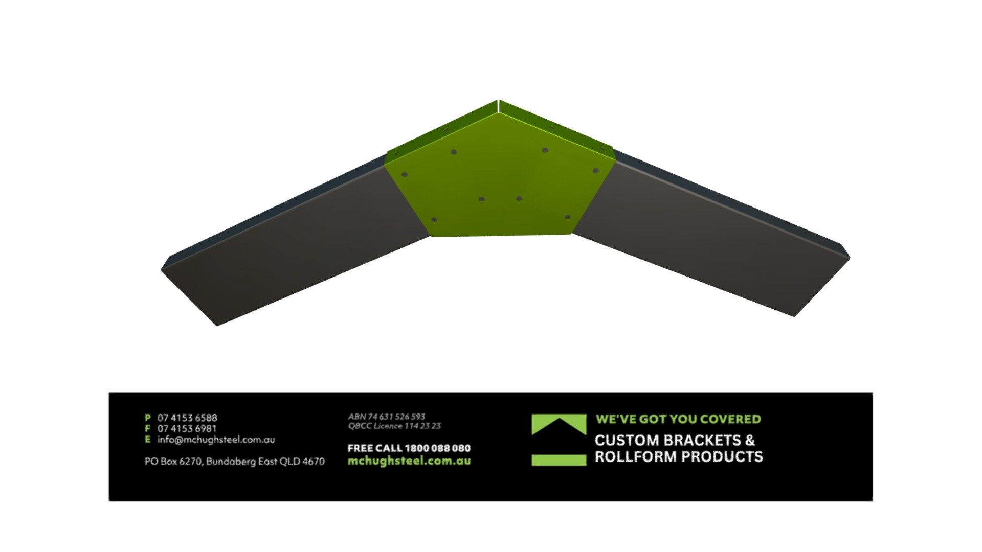 DWG080 C250 X 25 DEG APEX BRACKET - 3D model by mchughsteel [5d1da1d ...