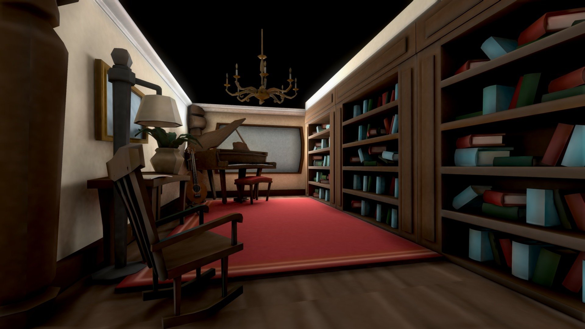 Toon Interior Set | Unity Asset Store - 3D model by Reality Powered (@RealityPowered) [5d21497 ...