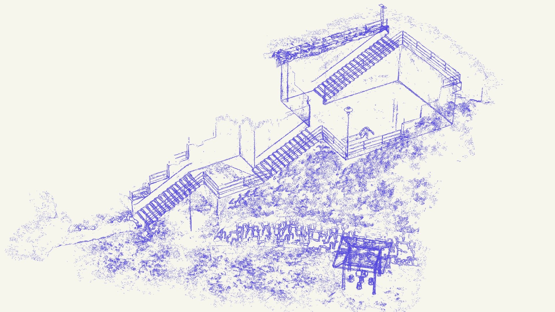 Stairs and Azumaya - Blue Print - Download Free 3D model by O_Hitsuji ...