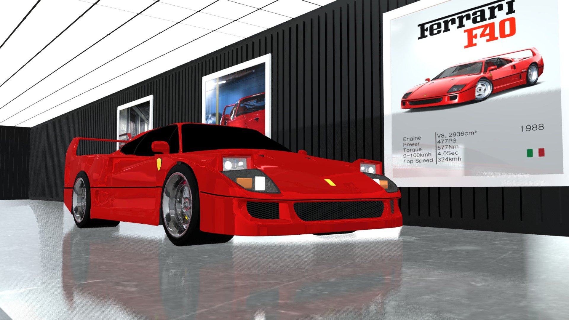 1031715 James Milkyano Lie -F40 Garage - 3D model by 1031715 [5d24319] - Sketchfab