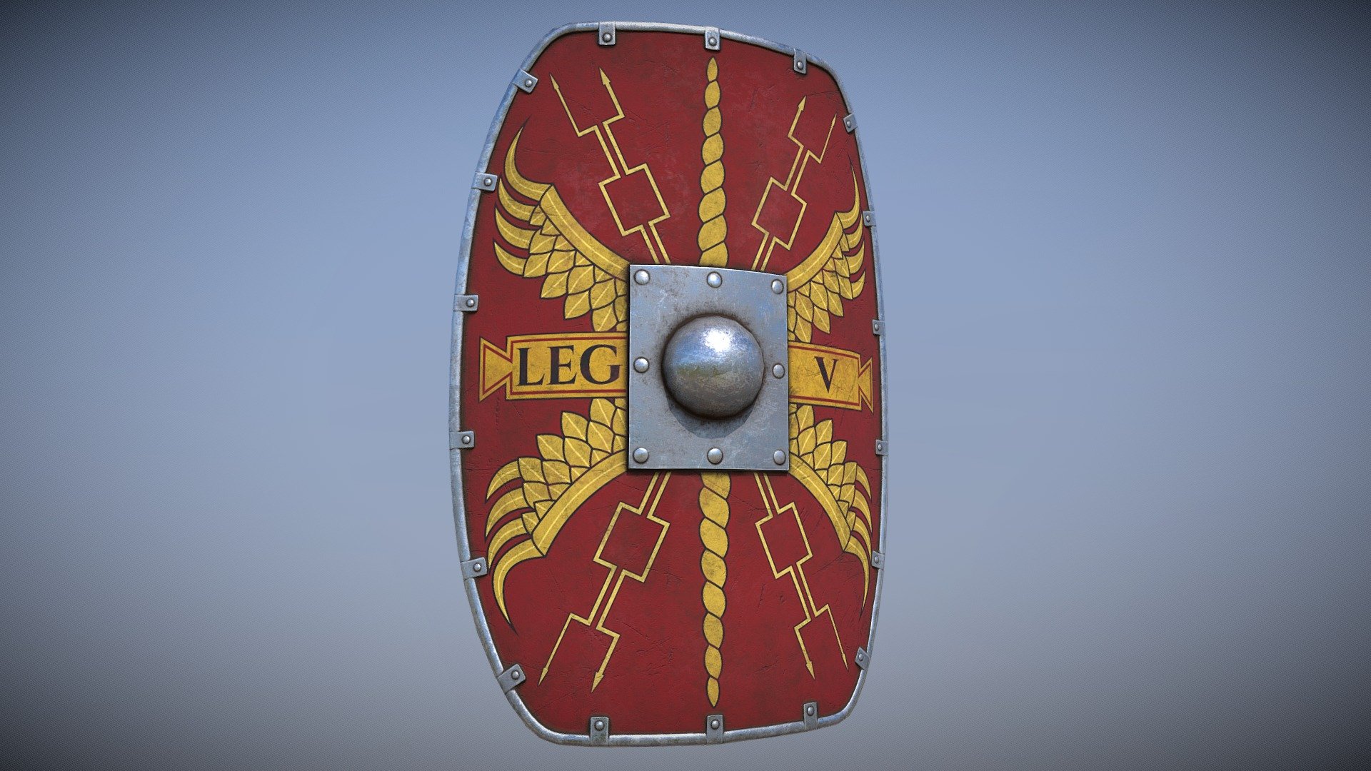 Scutum (Augustan Type) Legio V Macedonica - 3D model by Garrettich ...