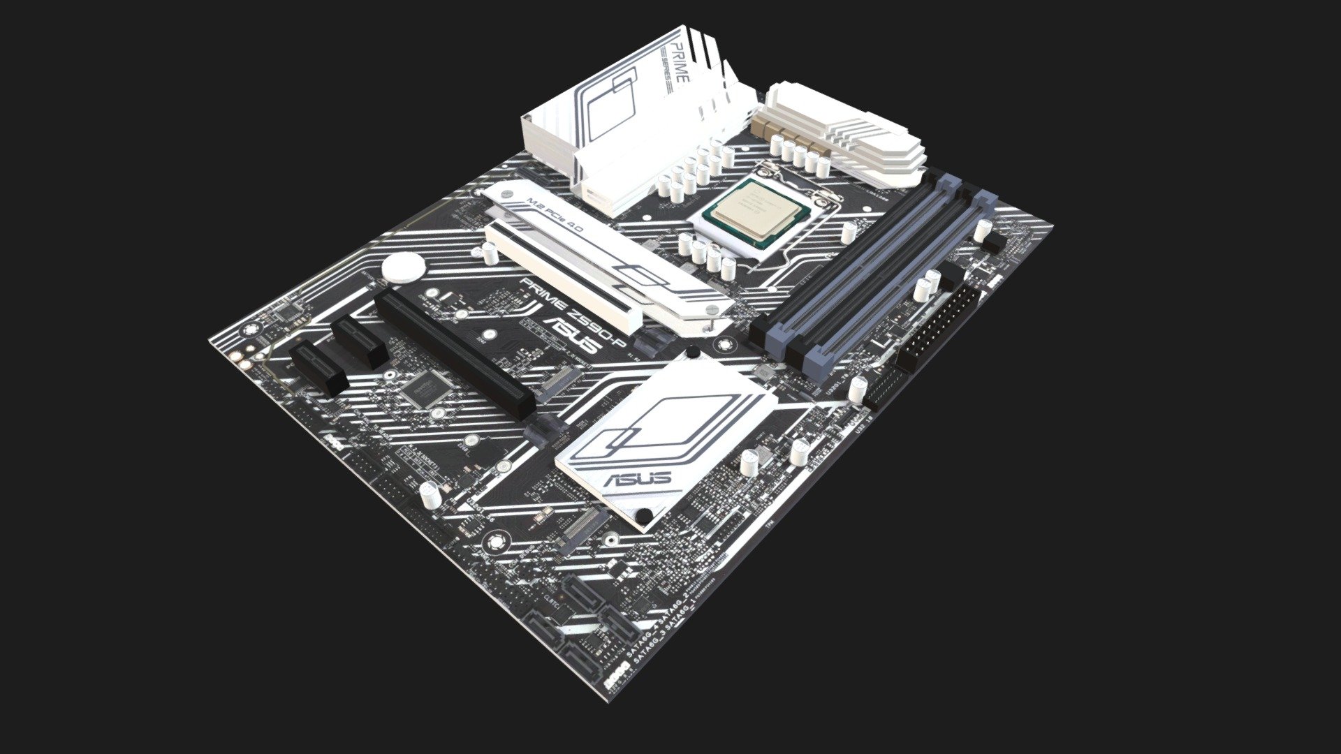 Mother Board - 3D model by LeiBxd [5d28716] - Sketchfab