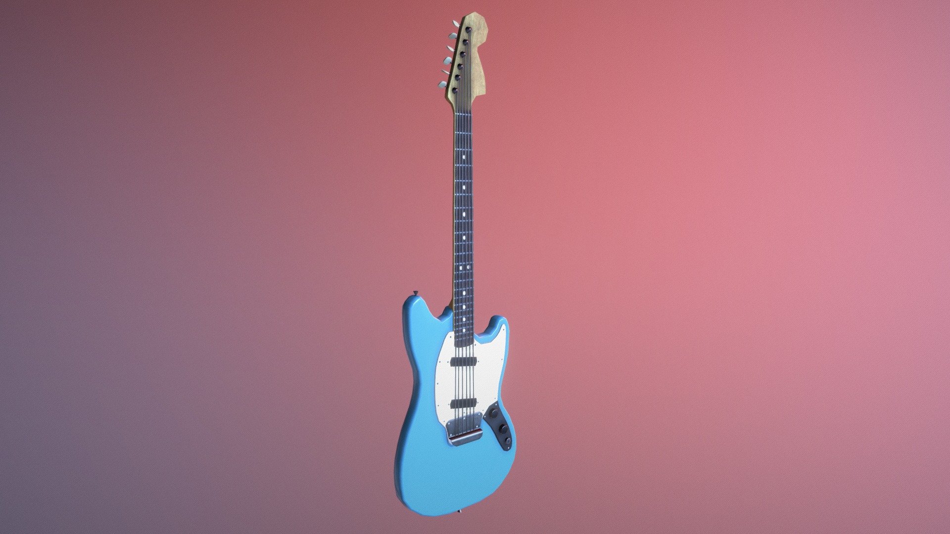 Fender Duo Sonic II 1965 - 3D model by Emilien (@EmilienB) [5d29368 ...