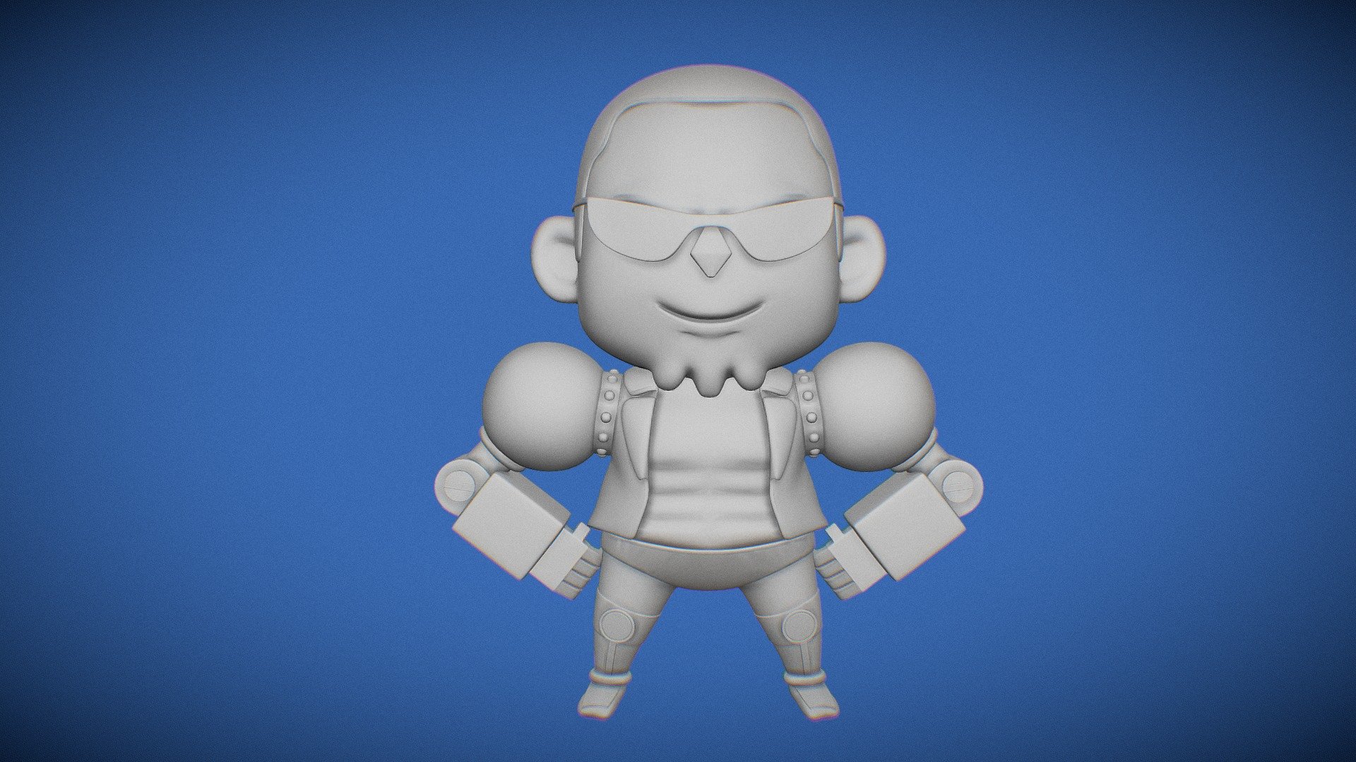 Franky Chibi - One Piece - Buy Royalty Free 3D model by DChacal 3D ...