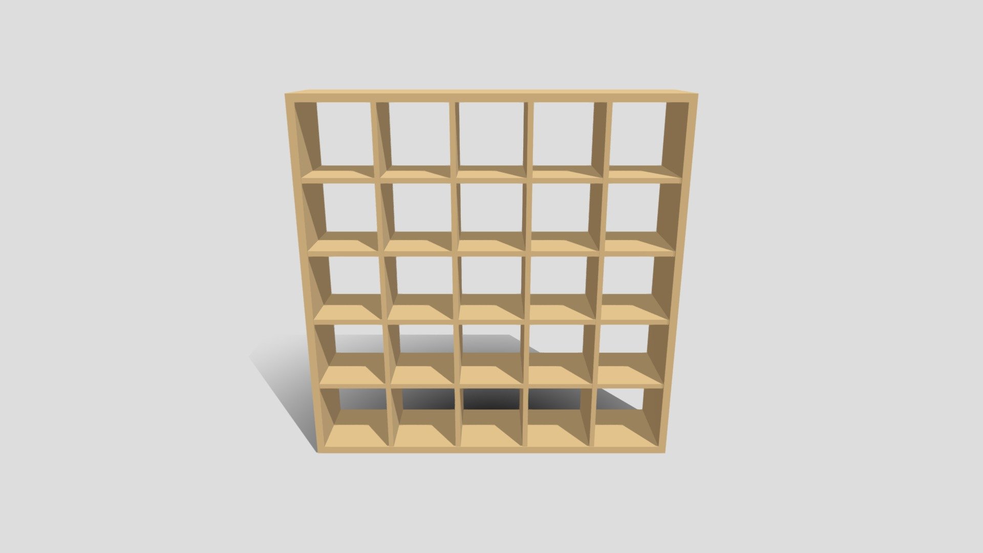Low Poly Book Case #2 - Download Free 3D model by JustBlender [5d2bbb9 ...