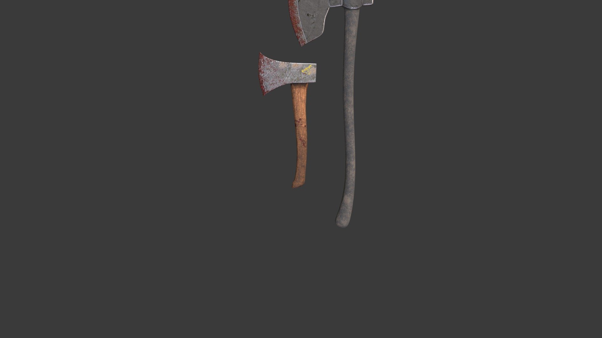 Huntress Hatchets - 3D model by RafaelVLuciano [5d2d4a9] - Sketchfab
