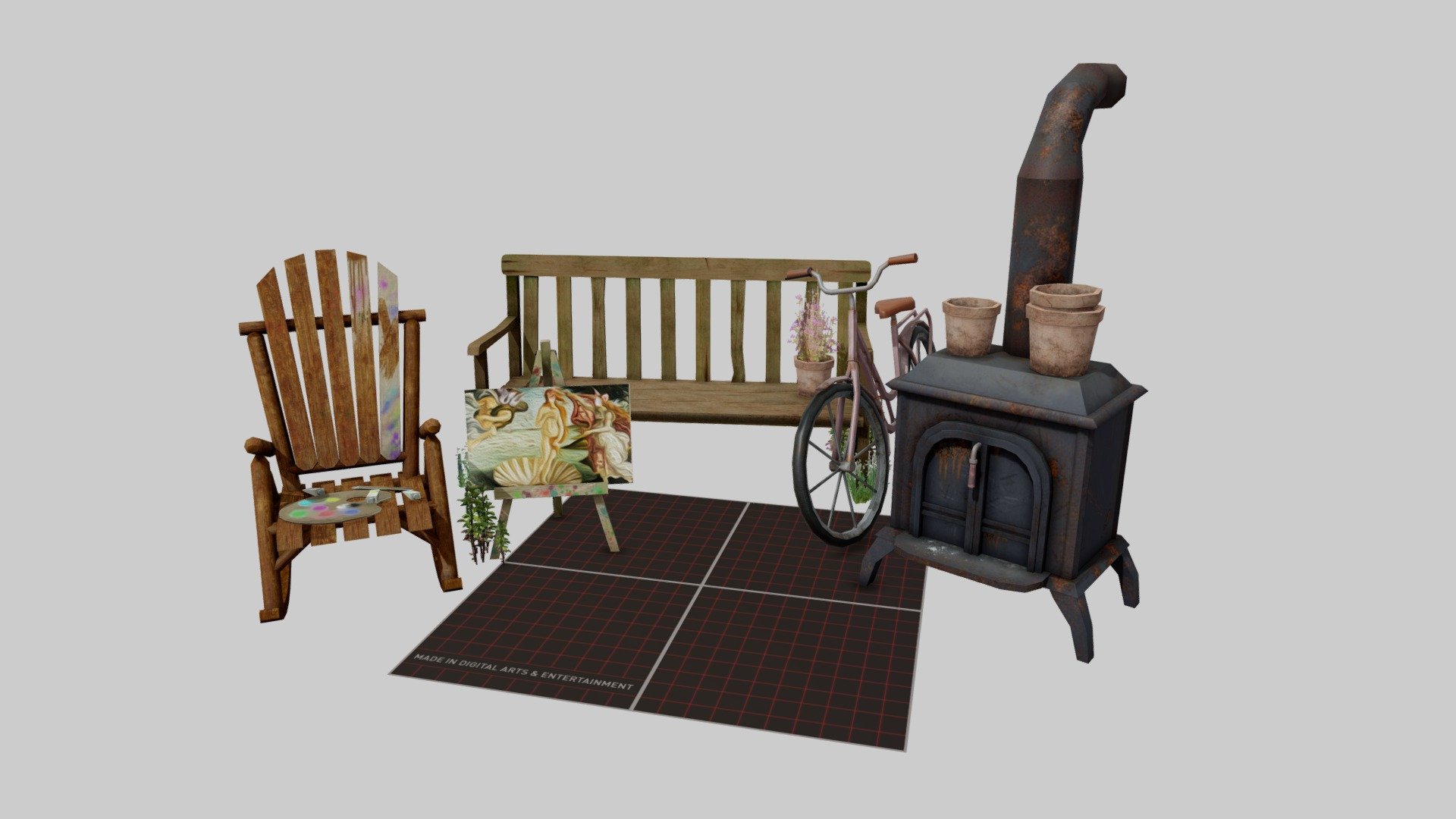 DAE 5 Finished props - Eco House - 3D model by Eitvile Petruseviciute ...