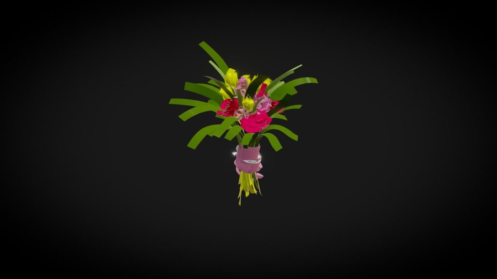 Bunch of Flowers - 3D model by virgallery [5d31438] - Sketchfab
