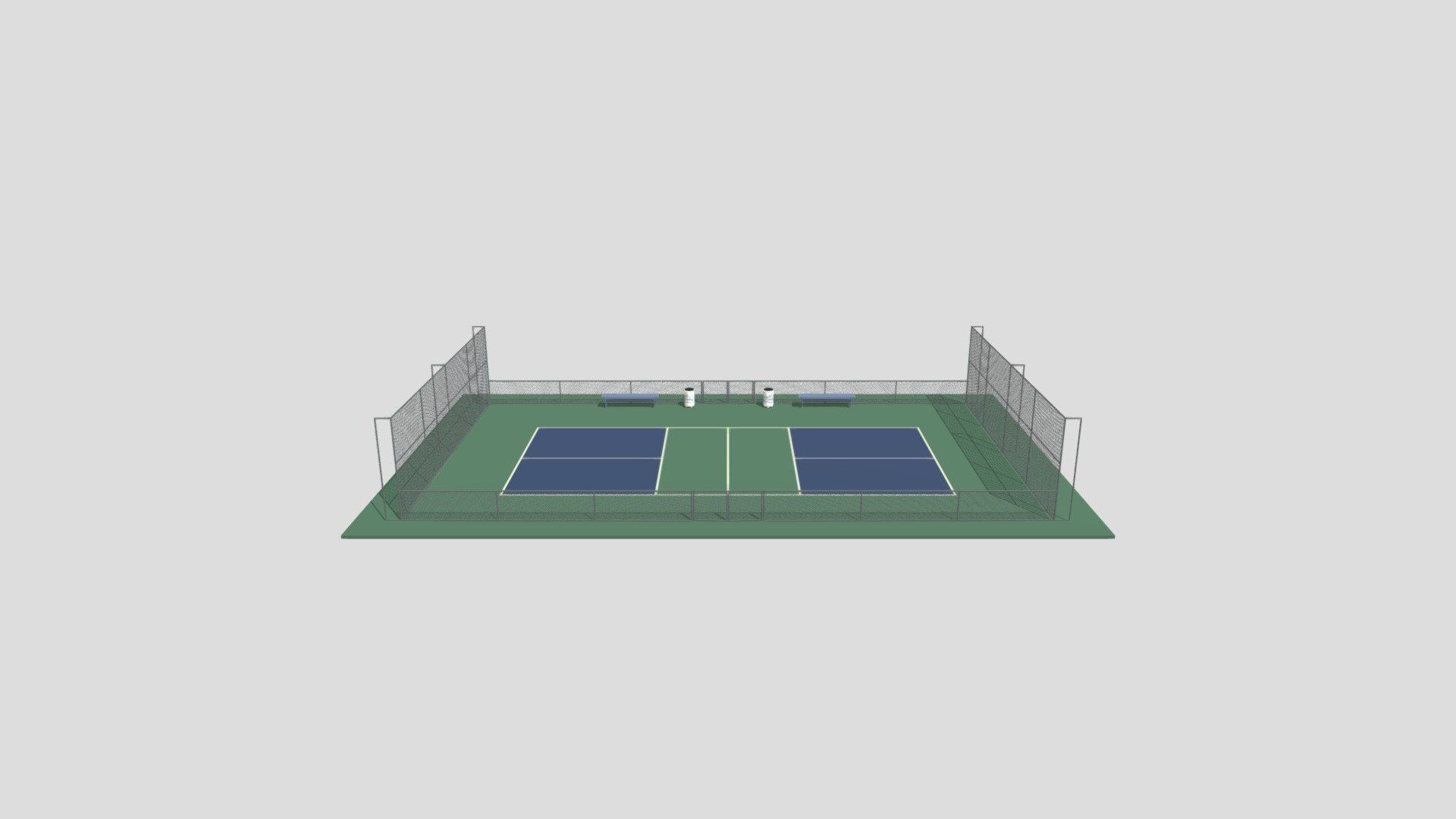 Pickleball court - 3D model by ale.guidara3d [5d317f3] - Sketchfab