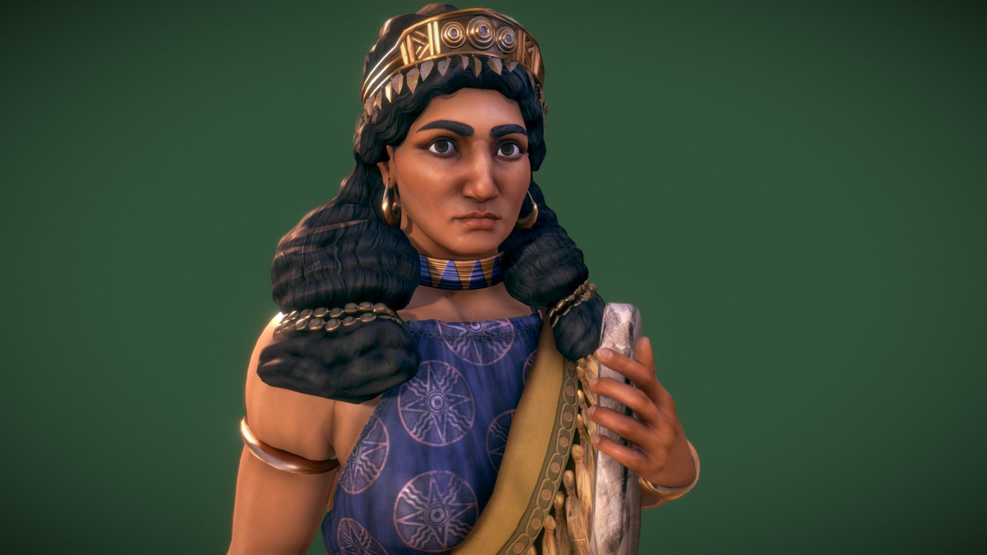 Ancient Mesopotamian Scribe - 3D model by Nioma van der Steen ...