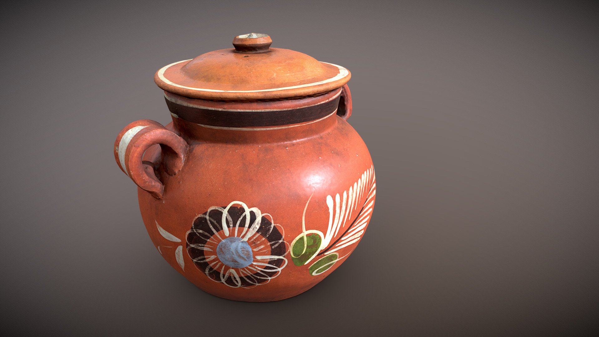 Game ready handpainted mexican clay jar - Buy Royalty Free 3D model by ...