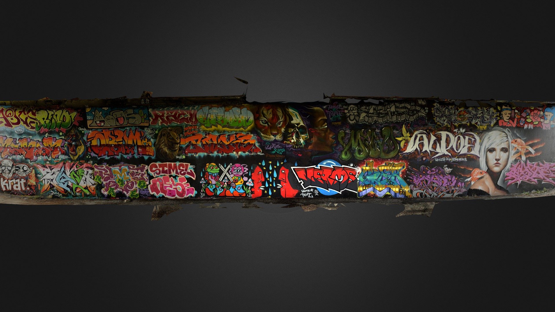 201809 Graffiti Art: 00 - 3D model by svickers [5d34ae4] - Sketchfab