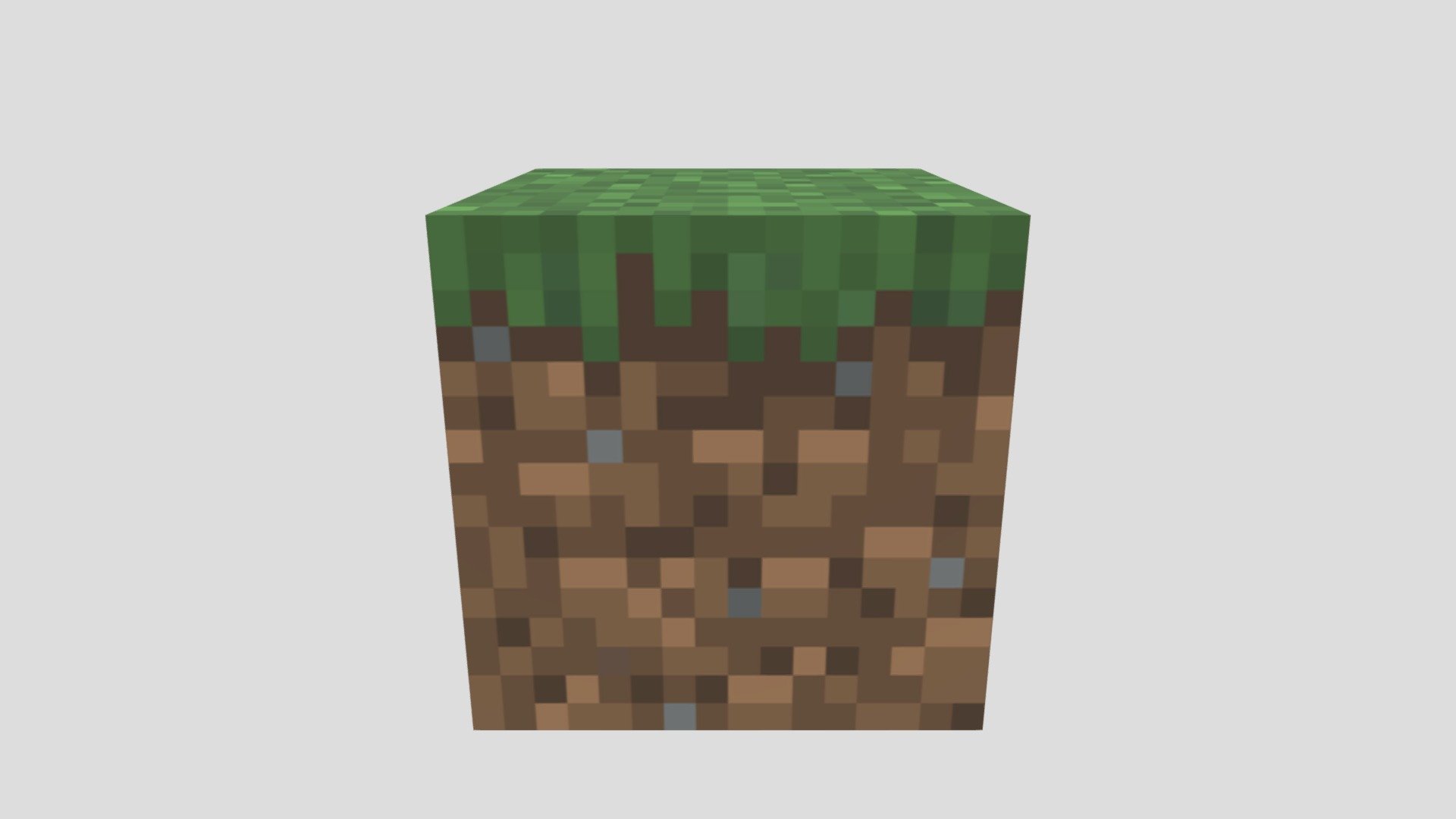 Minecraft-grass-block - 3D model by ulissesnunesrjr [5d36b48] - Sketchfab