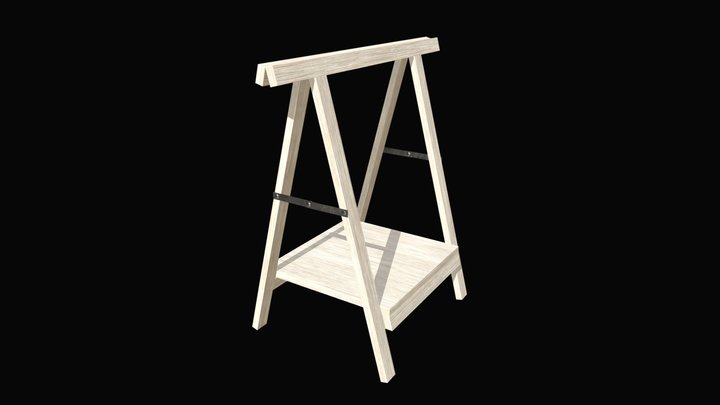 Easel 3D models - Sketchfab