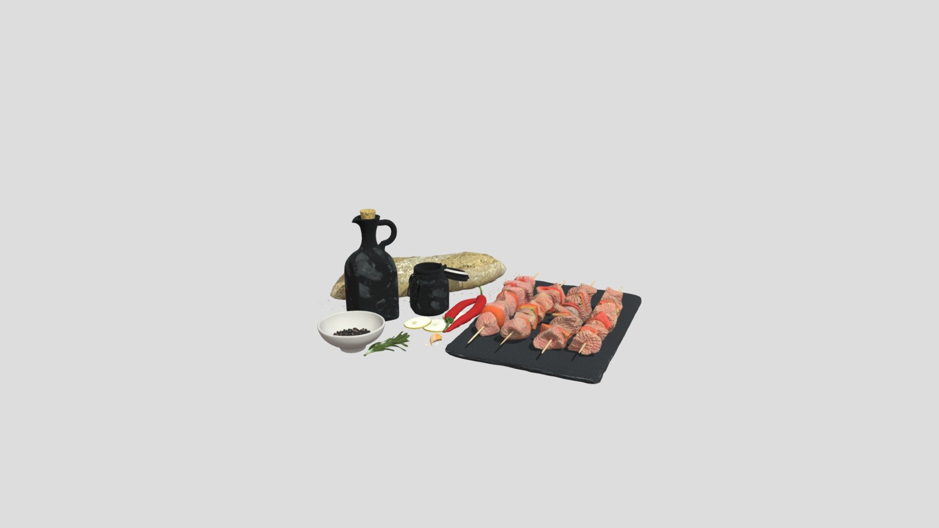food set 19 AM217 Archmodel - Buy Royalty Free 3D model by Evermotion ...