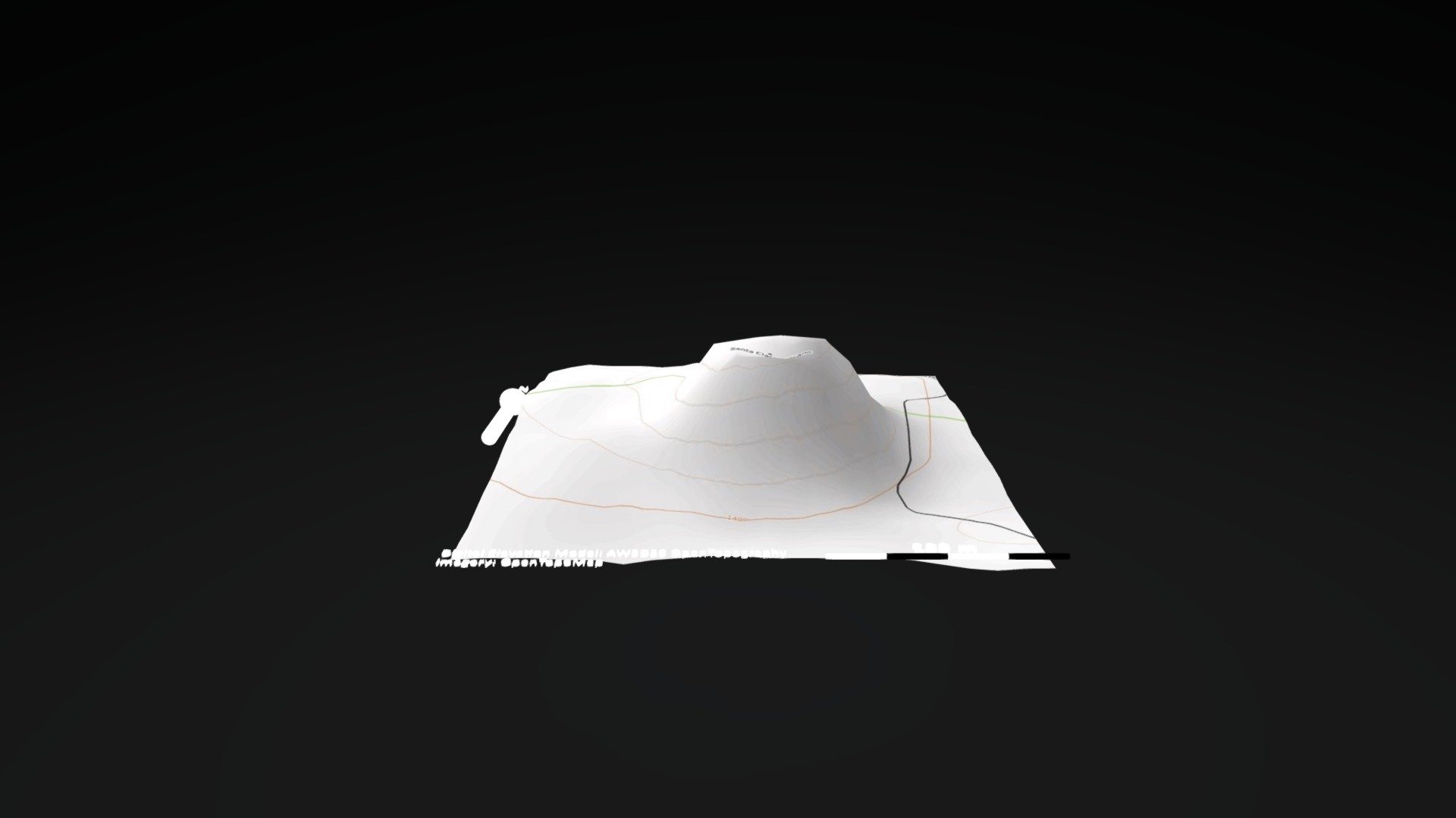 santa clara cinder cone topographic map - Download Free 3D model by ...