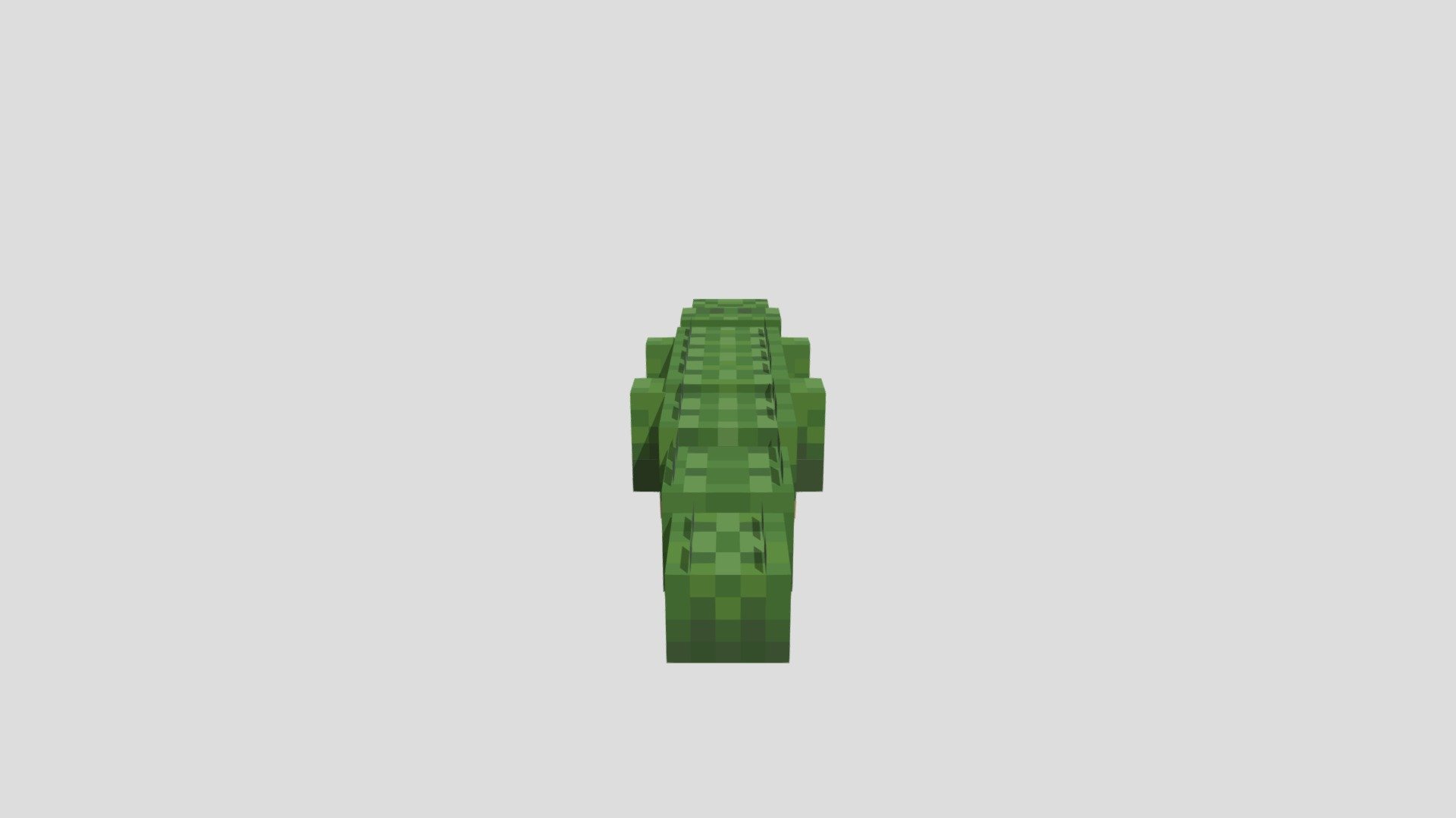Minecraft - Alligator - 3D model by Feebelle [5d41170] - Sketchfab