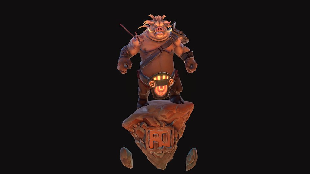 Bristleback-dota-fan-art - 3D model by aijiafangqu [5d4227c] - Sketchfab