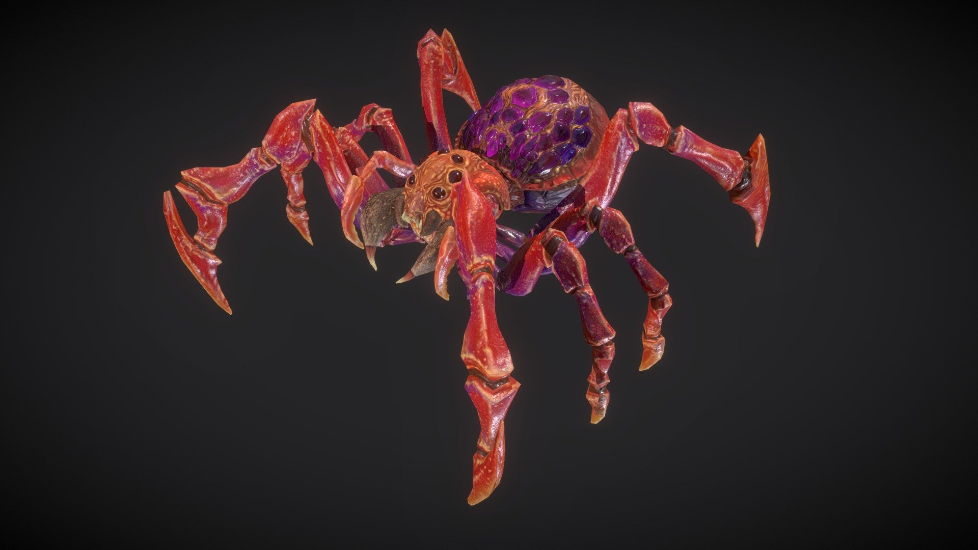 PBR Jumping Spider Monster - 3D model by faii9149194 [5d4288d] - Sketchfab