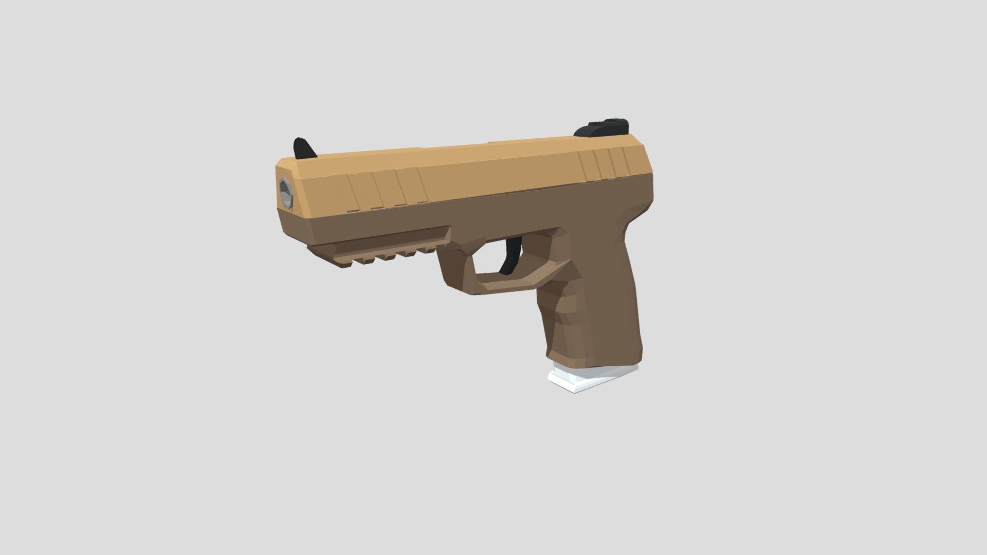 Five Seven Low Poly 3D Model VR, AR & 3D ready. - 3D model by ...
