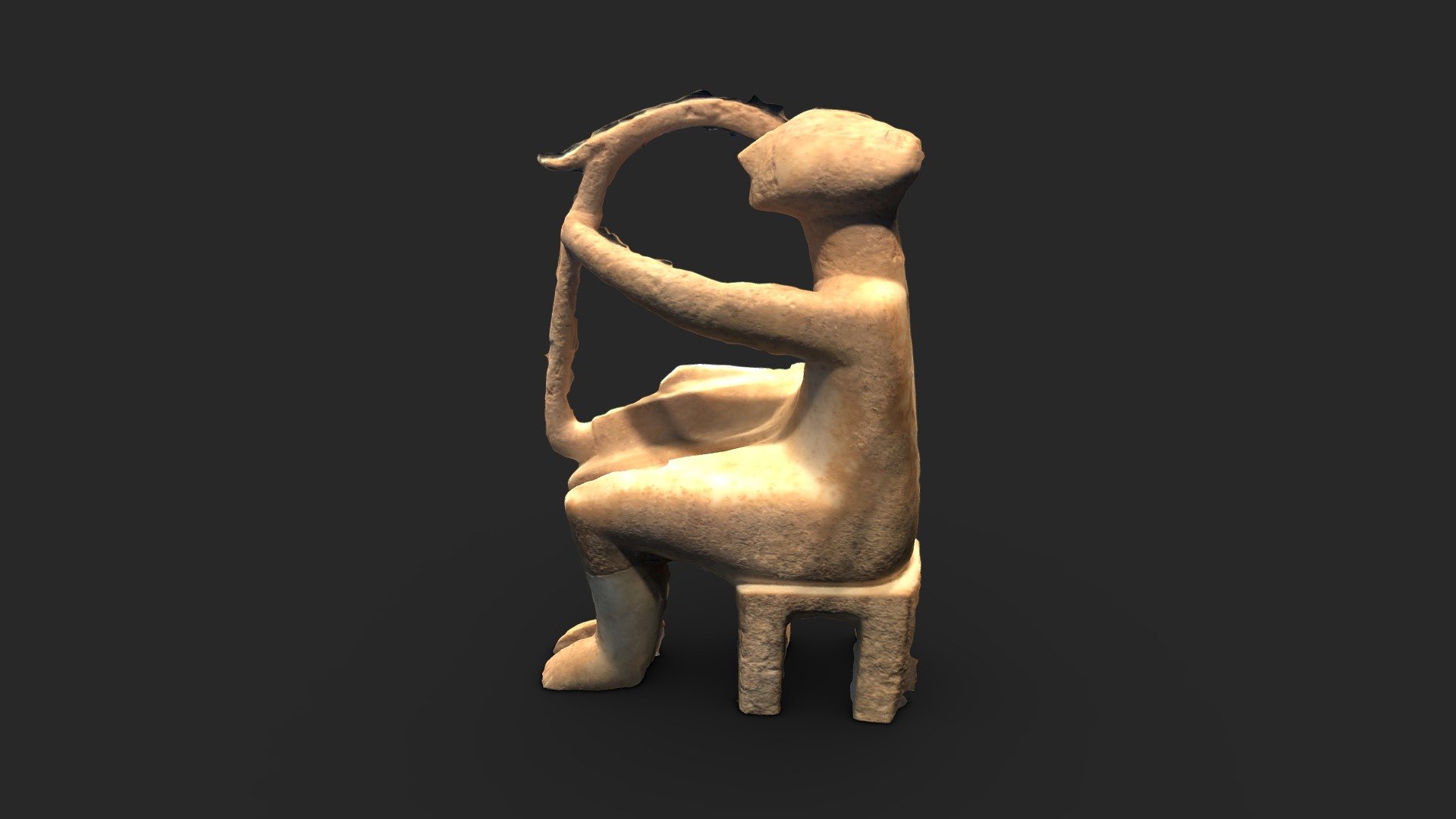 Stone Lyre or Harp Statue Scan - Download Free 3D model by Austin ...