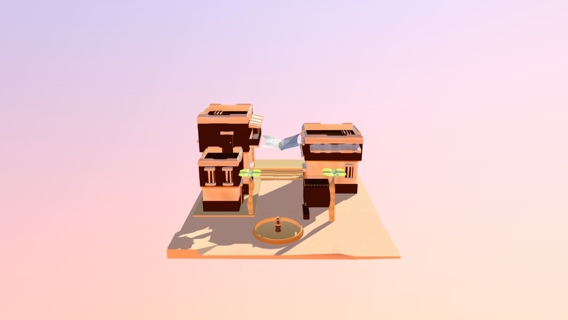 Desert Town - 3D model by Jasonny8899 [5d46588] - Sketchfab