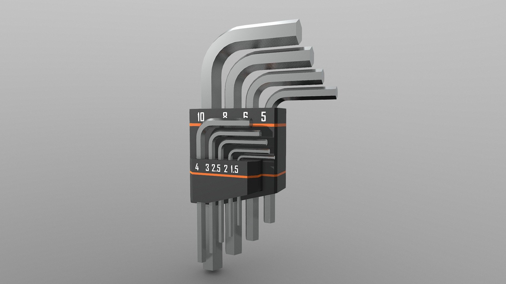 Allen/Hex Key Set 10 - 1.5 mm - Download Free 3D model by yarankepang ...