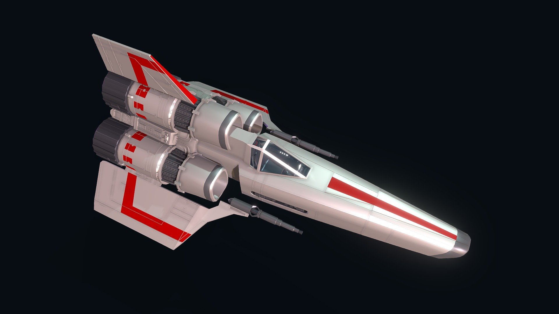 Galactica 1980 Viper Mk1 - Download Free 3D model by LocoPixel [5d48f6a ...