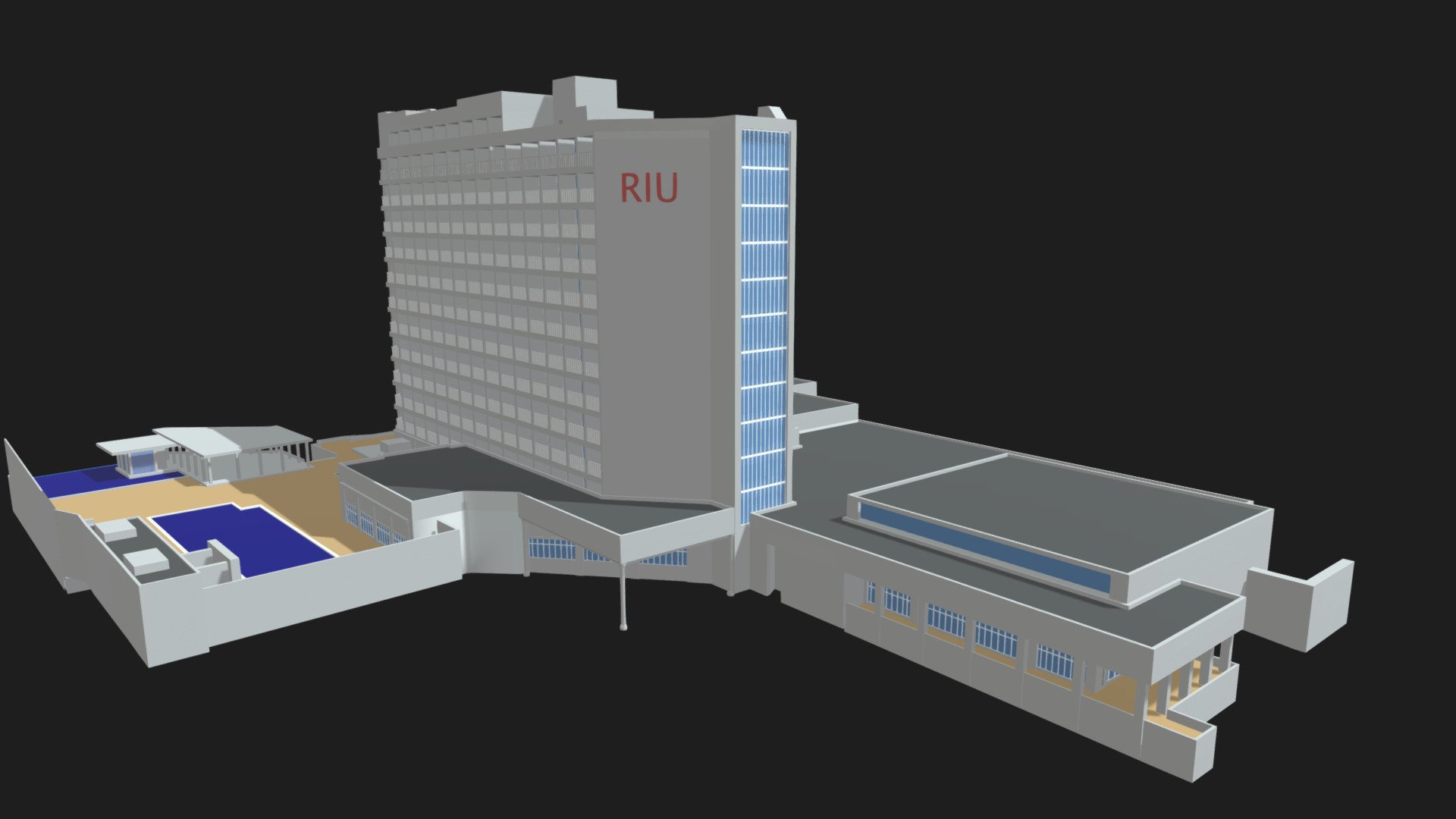 Hotel Riu - Paradise Island, Bahamas - Download Free 3D model by ...