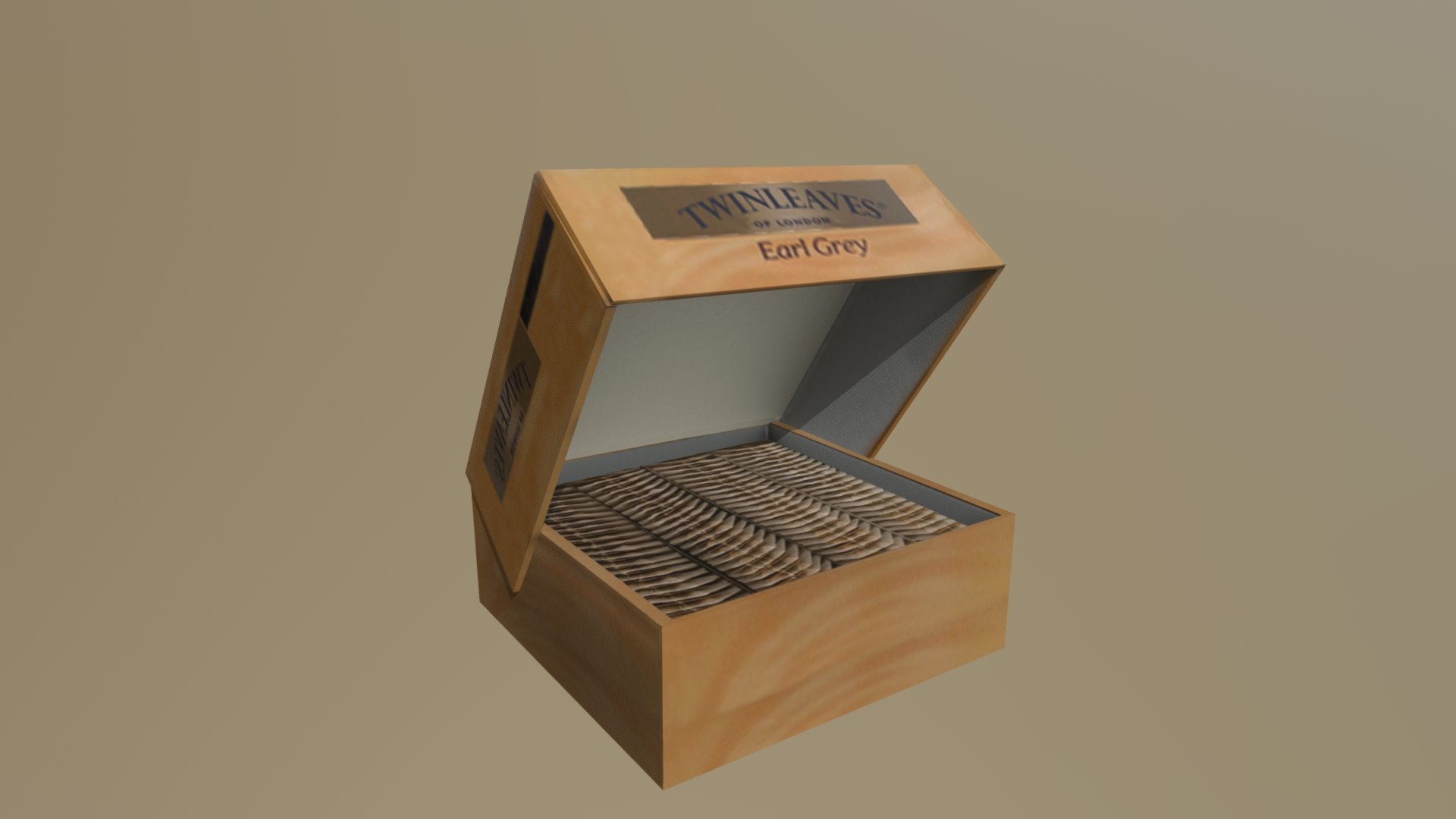 Box Of Tea - 3D model by UltiNin [5d4d50e] - Sketchfab