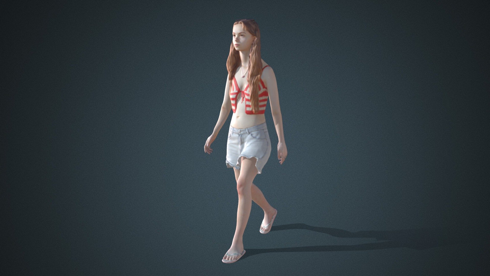 Facial And Body Animated Casualf0042 Actorcore 3d Model By Reallusion 5d4e40b Sketchfab 
