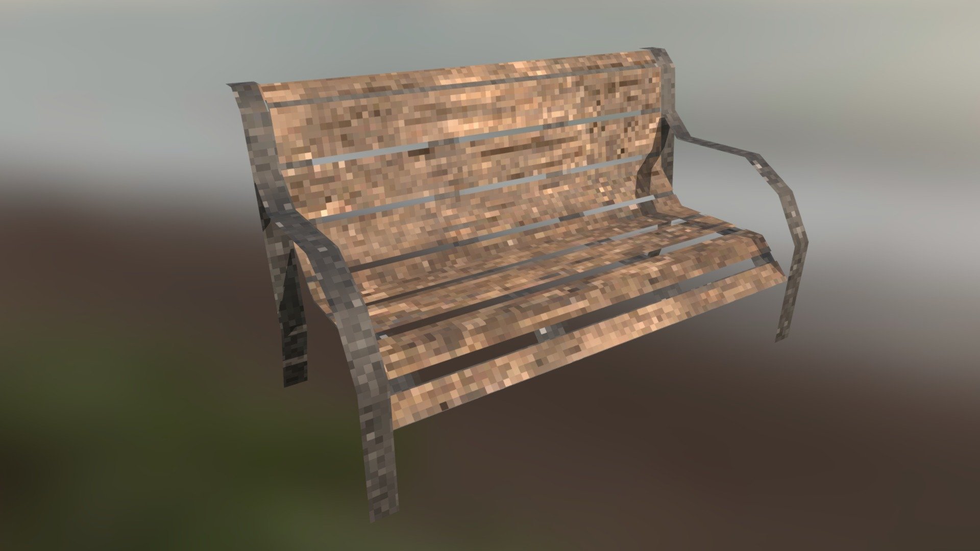 Lowpoly Park Bench - 3D model by ZedFox [5d509b0] - Sketchfab