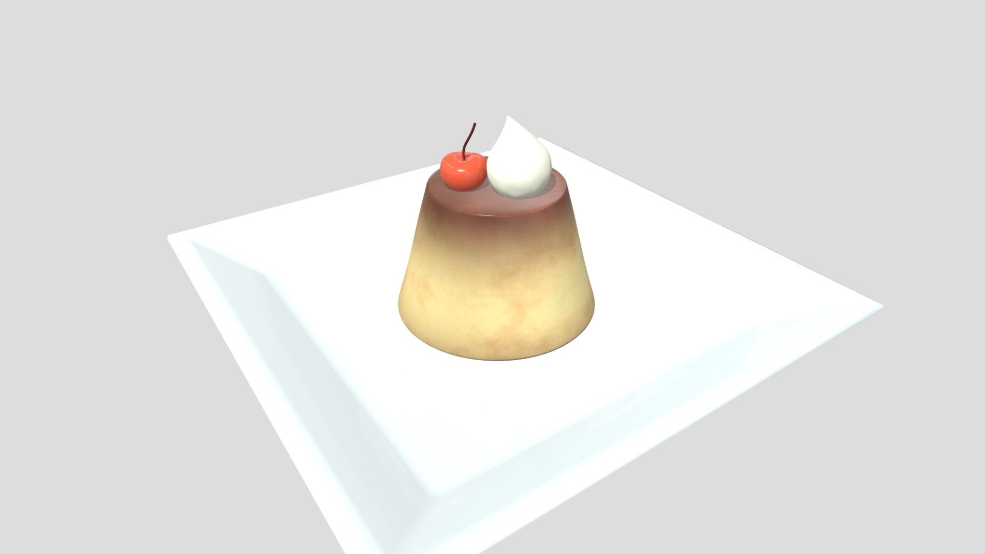 Pudding - Download Free 3D model by tsutomu.saito [5d51513] - Sketchfab